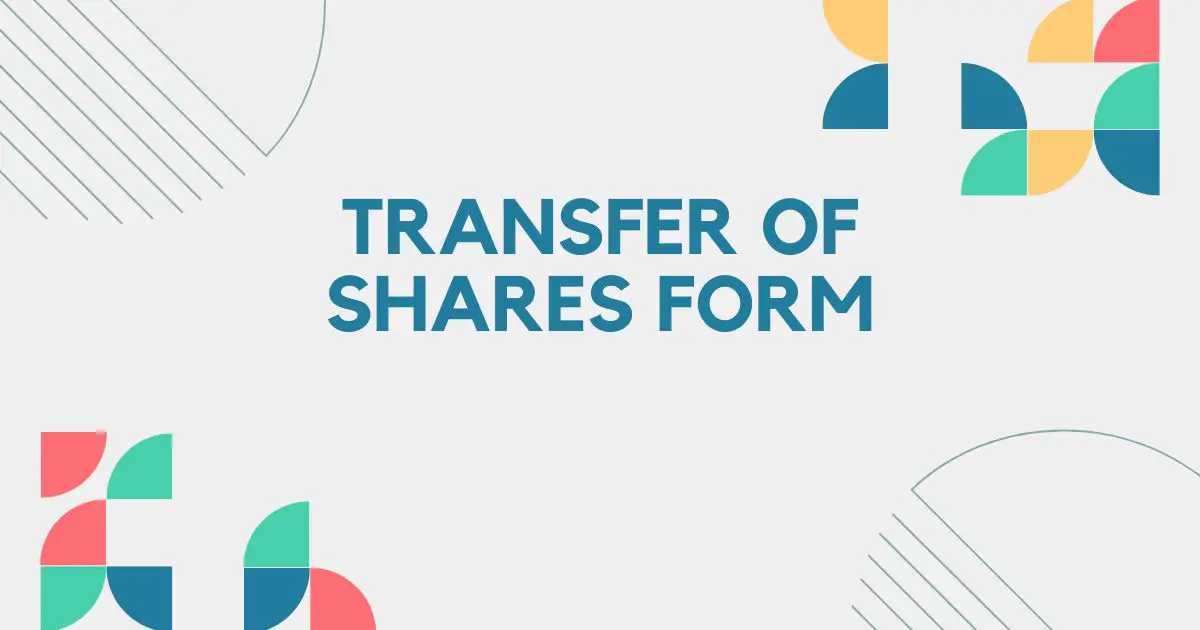Transfer of Shares Form – What You Need to Know – fastaccountant.co.uk